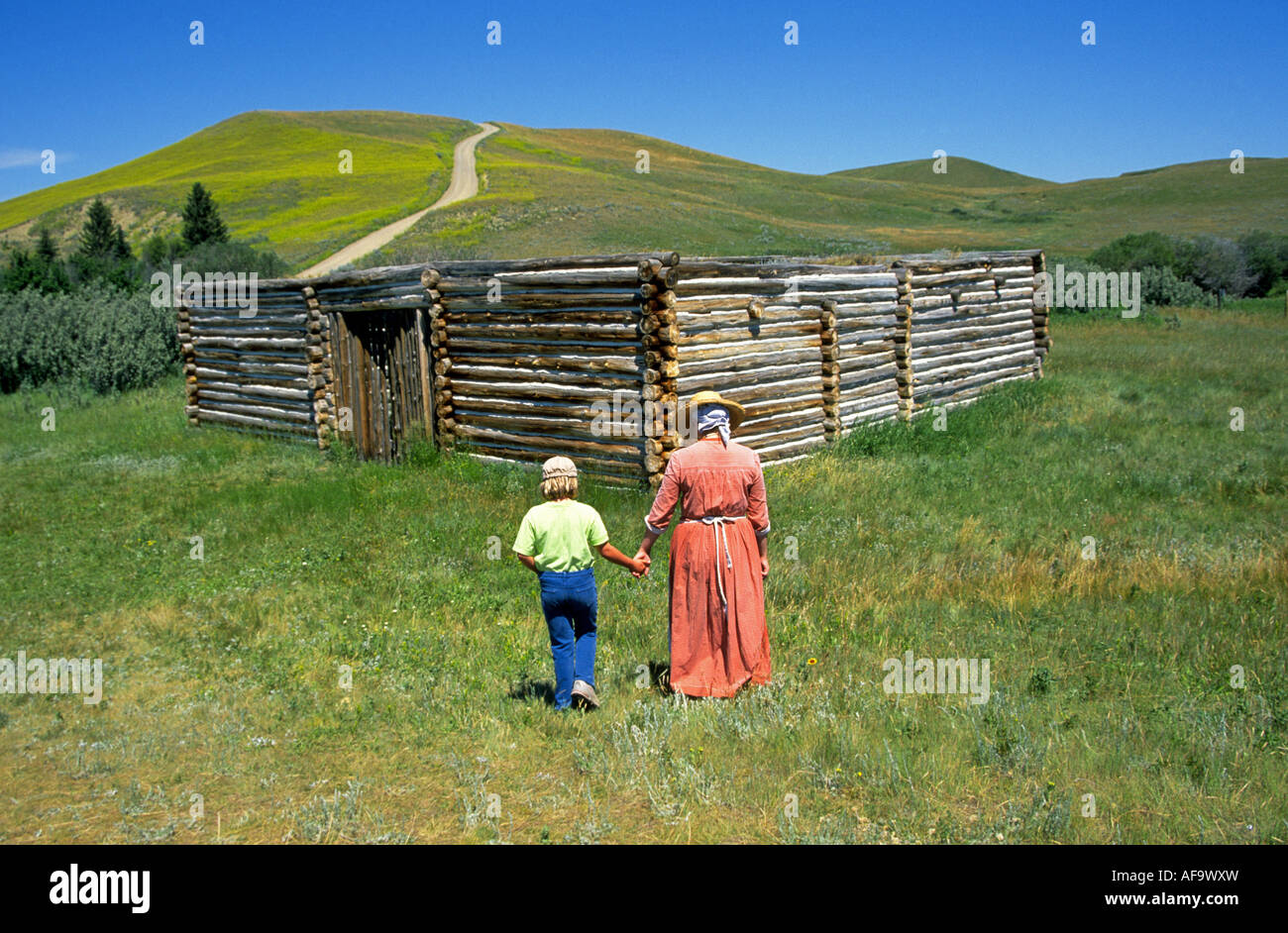 A view of Fort Walsh a long abandoned Royal Canadian Mounted Police ...