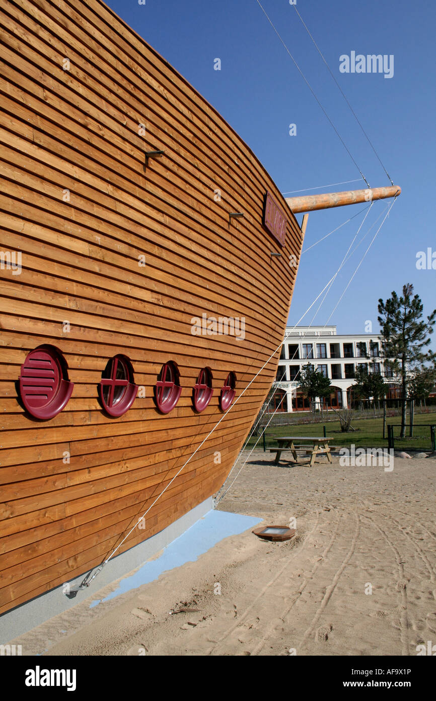 bow of wooden galleon side view Stock Photo - Alamy