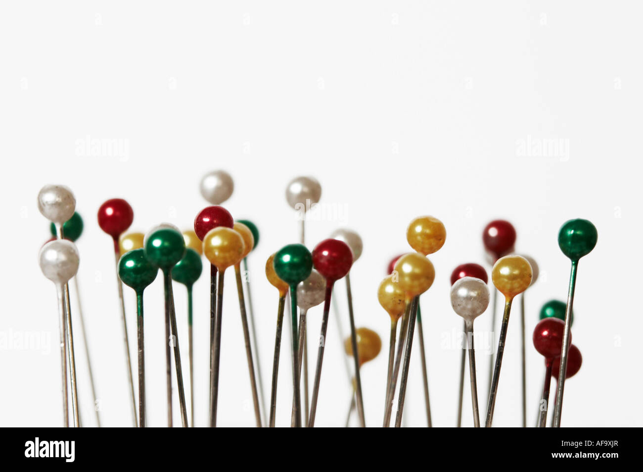 Fixing pins, close-up Stock Photo - Alamy