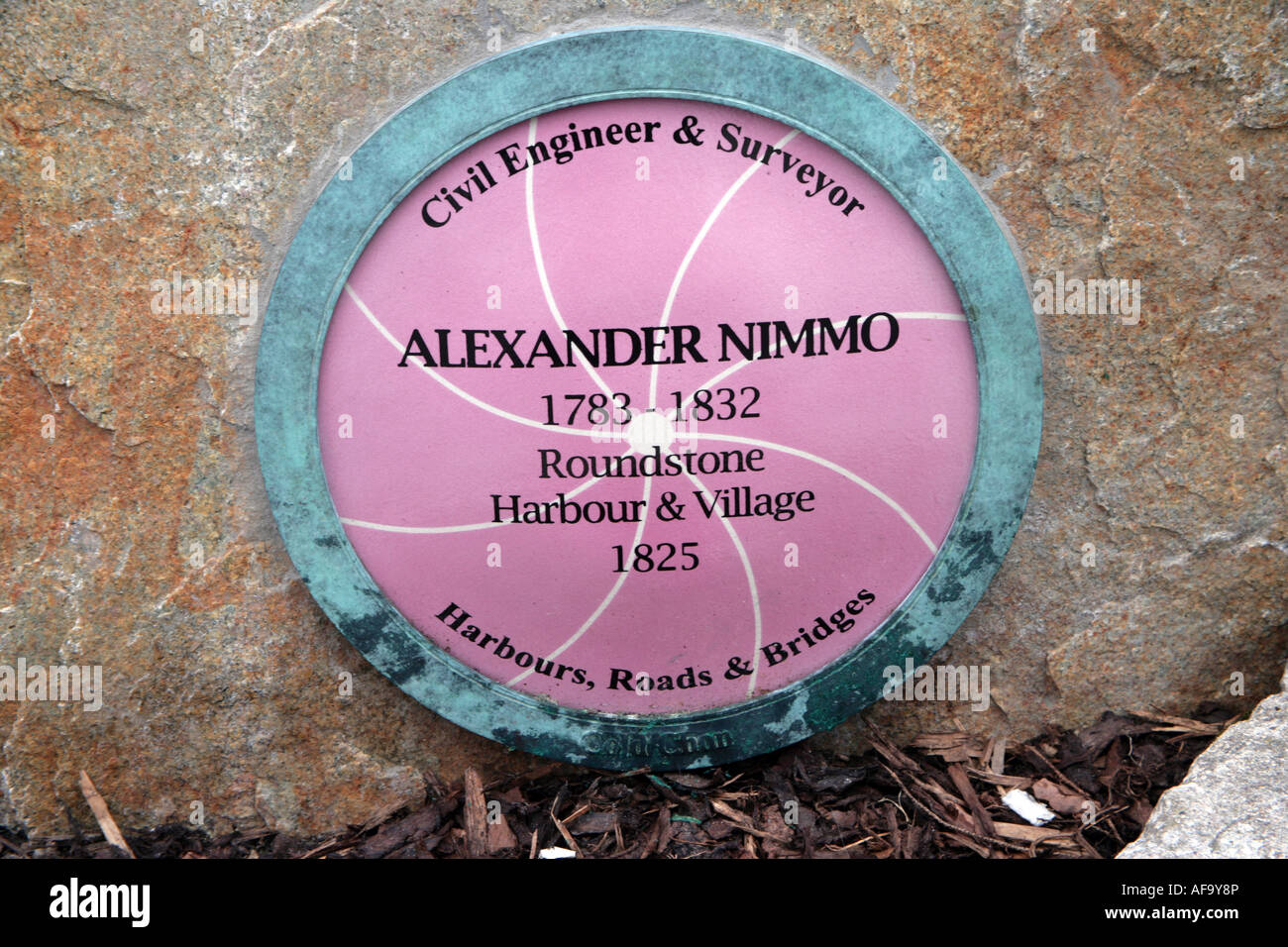 Plaque to Alexander Nimmo Victorian structural engineer who built ...