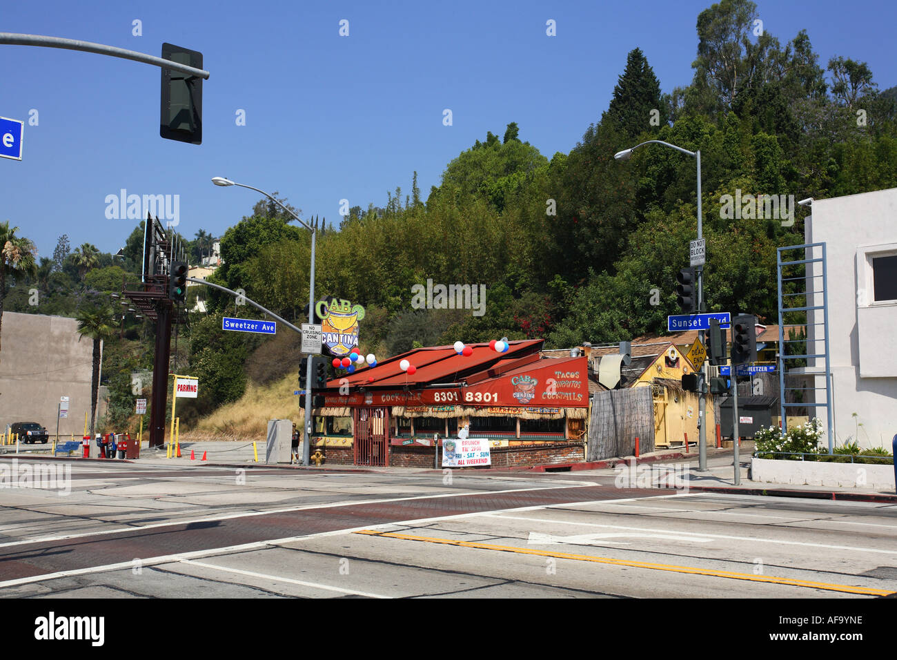 Sunset strip, Los Angeles. California, United States of America Stock ...