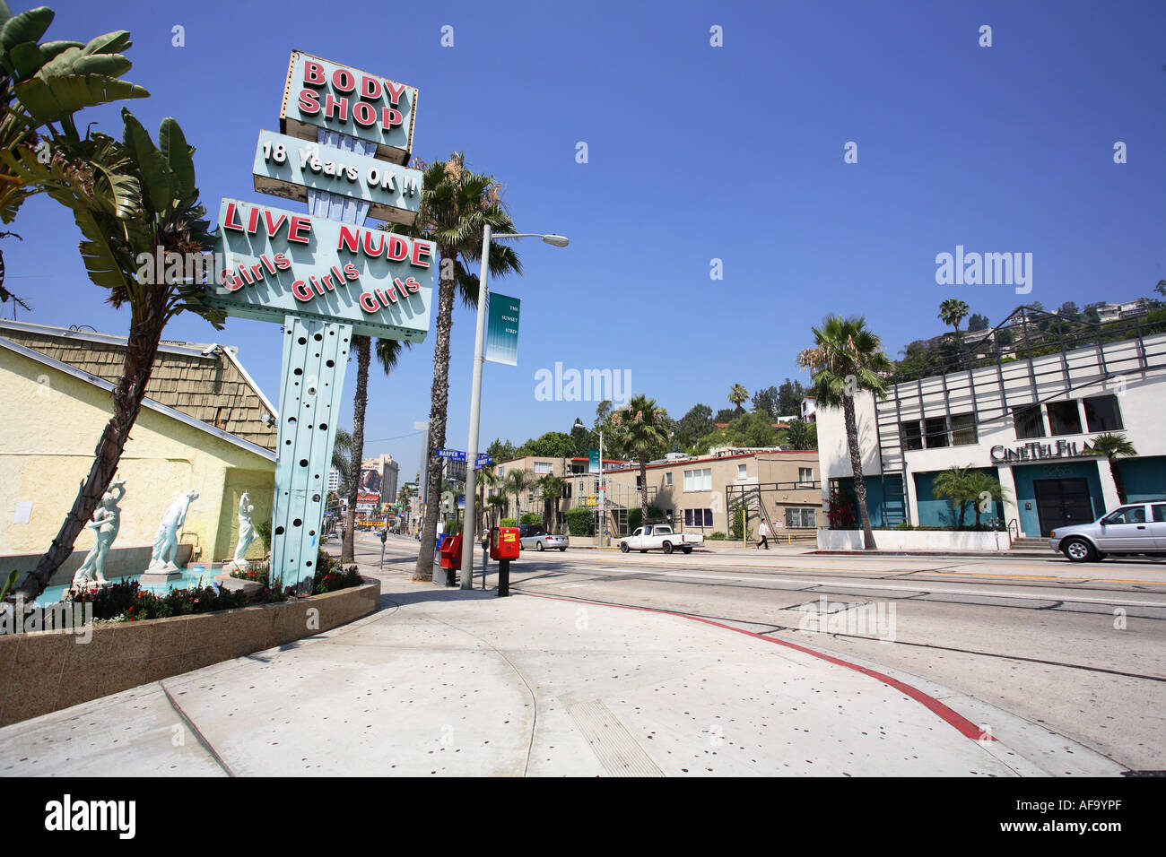 Sunset strip, Los Angeles. California, United States of America Stock ...