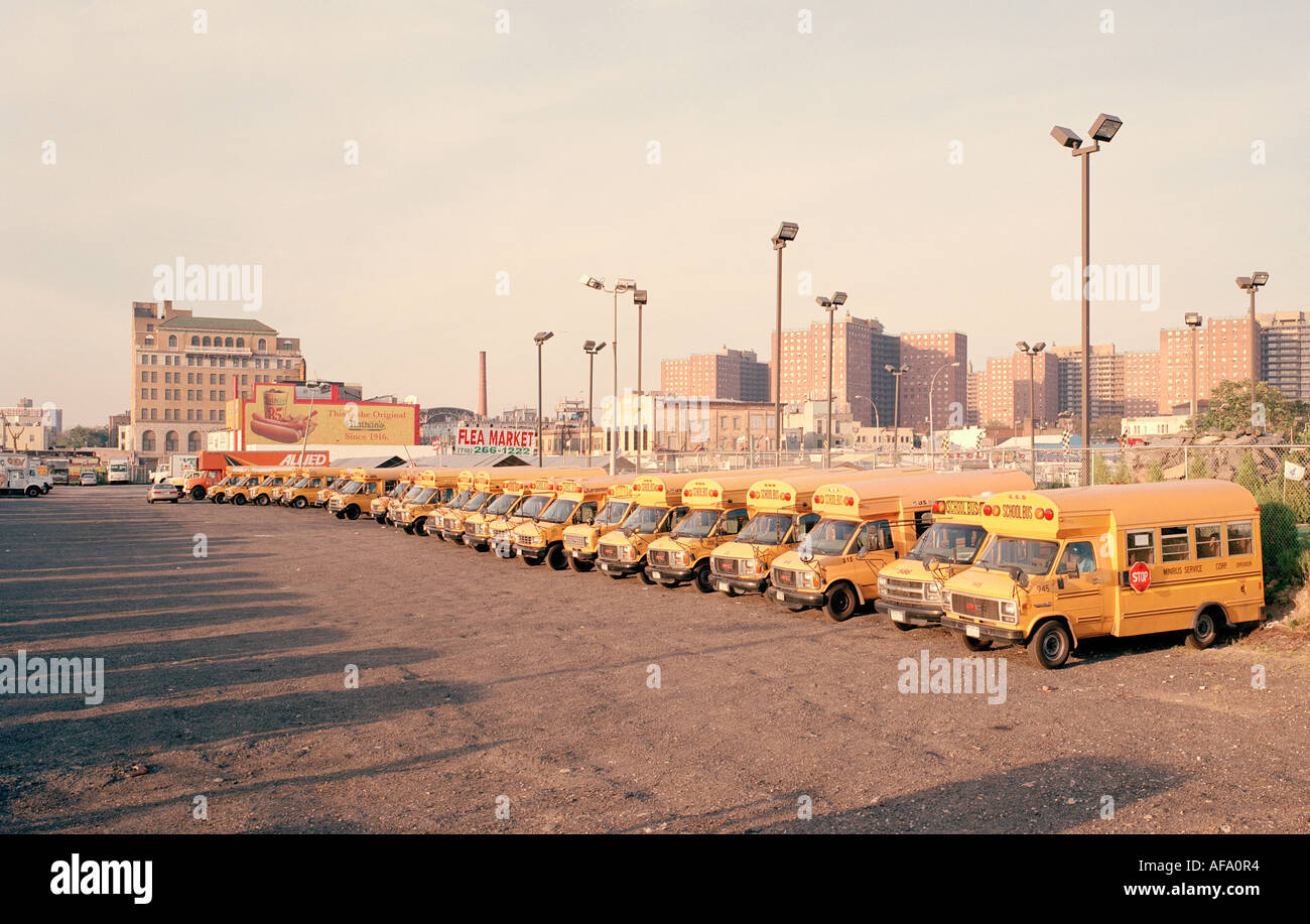 New York School Buses Stock Photo - Alamy