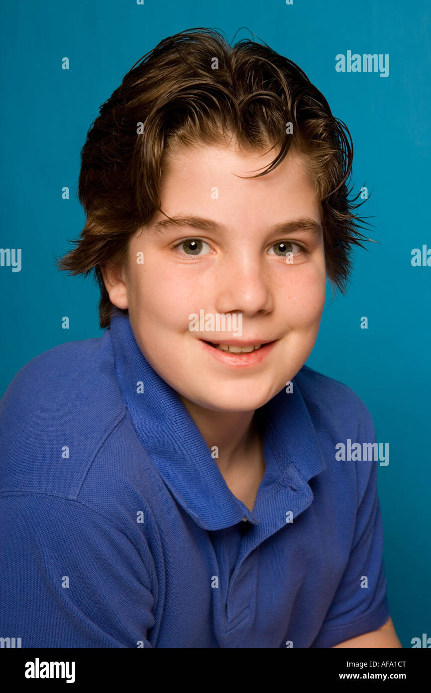 Portrait of a 13 year old school boy Stock Photo - Alamy