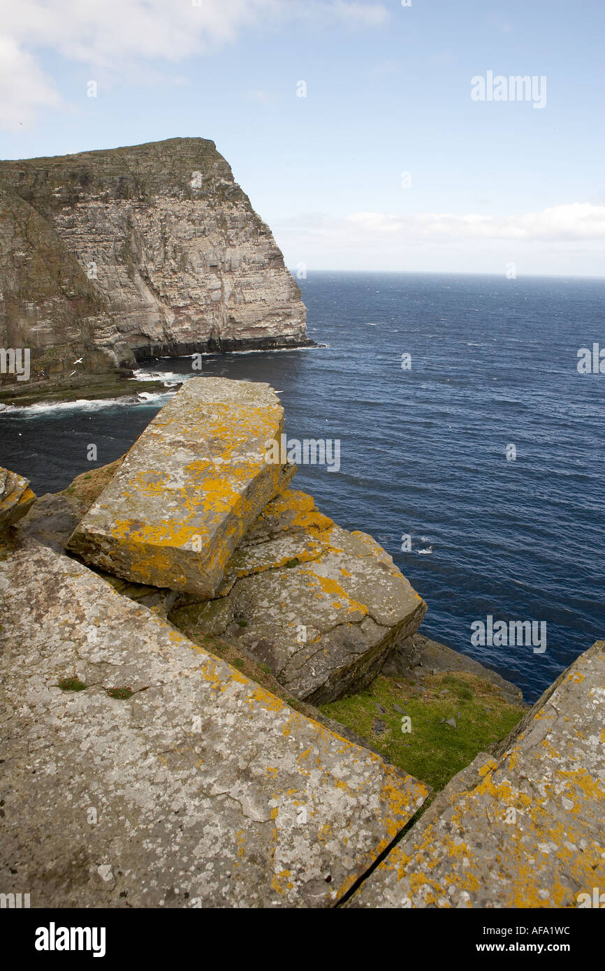 Point of Pundsgeo the Isle of Noss Shetland Islands Scotland Stock ...