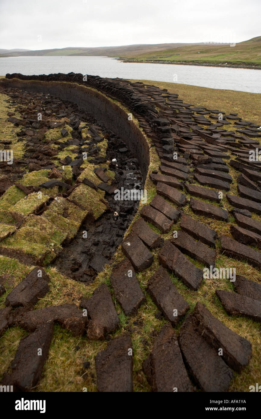 Peat cutting on shetland hi-res stock photography and images - Alamy