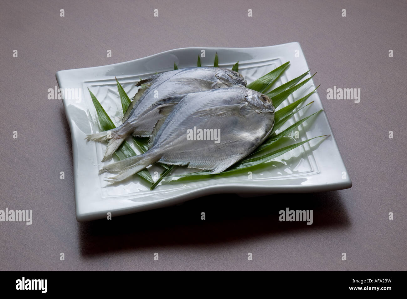 Japanese Food Grill BBQ Pomfret Fish Stock Photo - Alamy