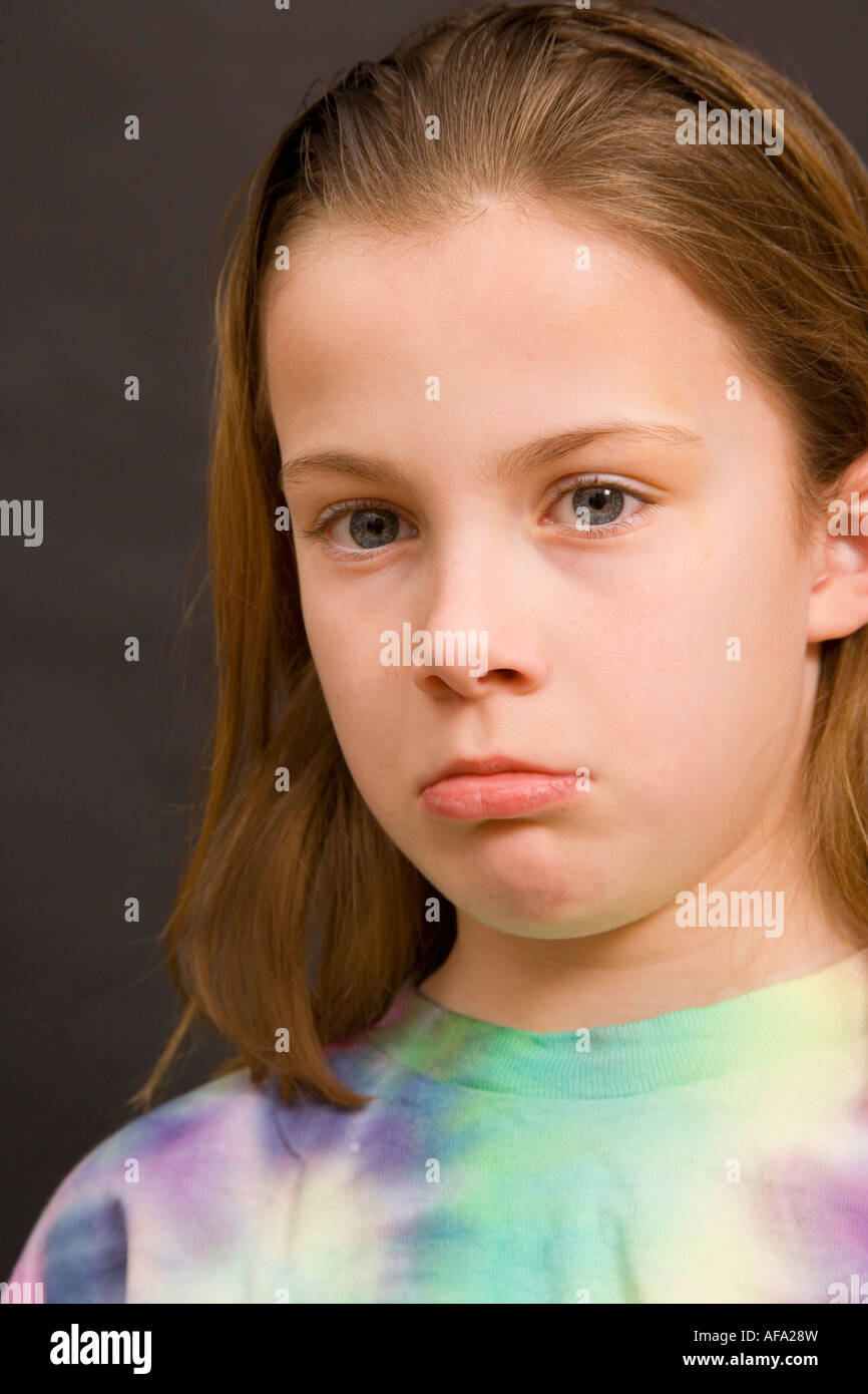 Pouting lips of kids hi-res stock photography and images - Alamy