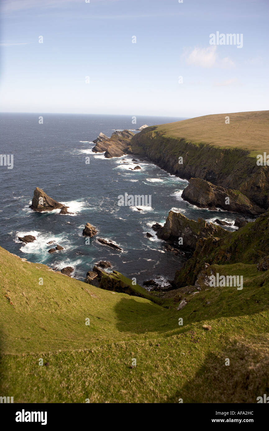Sea cliffs at Hermaness Unst Shetland Stock Photo - Alamy