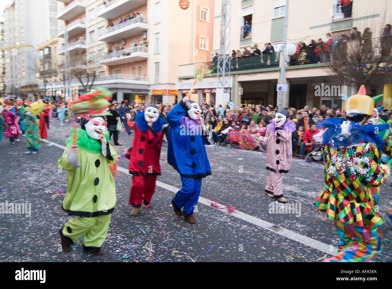People celebrating and dressing up for the famous Carnival Parade in ...