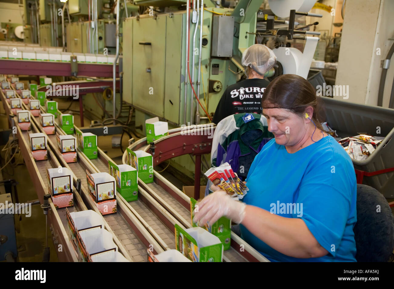 Boulder Colorado Workers package Celestial Seasonings tea at the ...