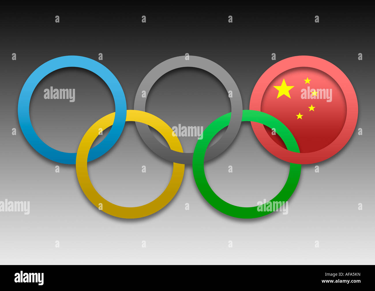 Olympic games movement flag hi-res stock photography and images - Alamy