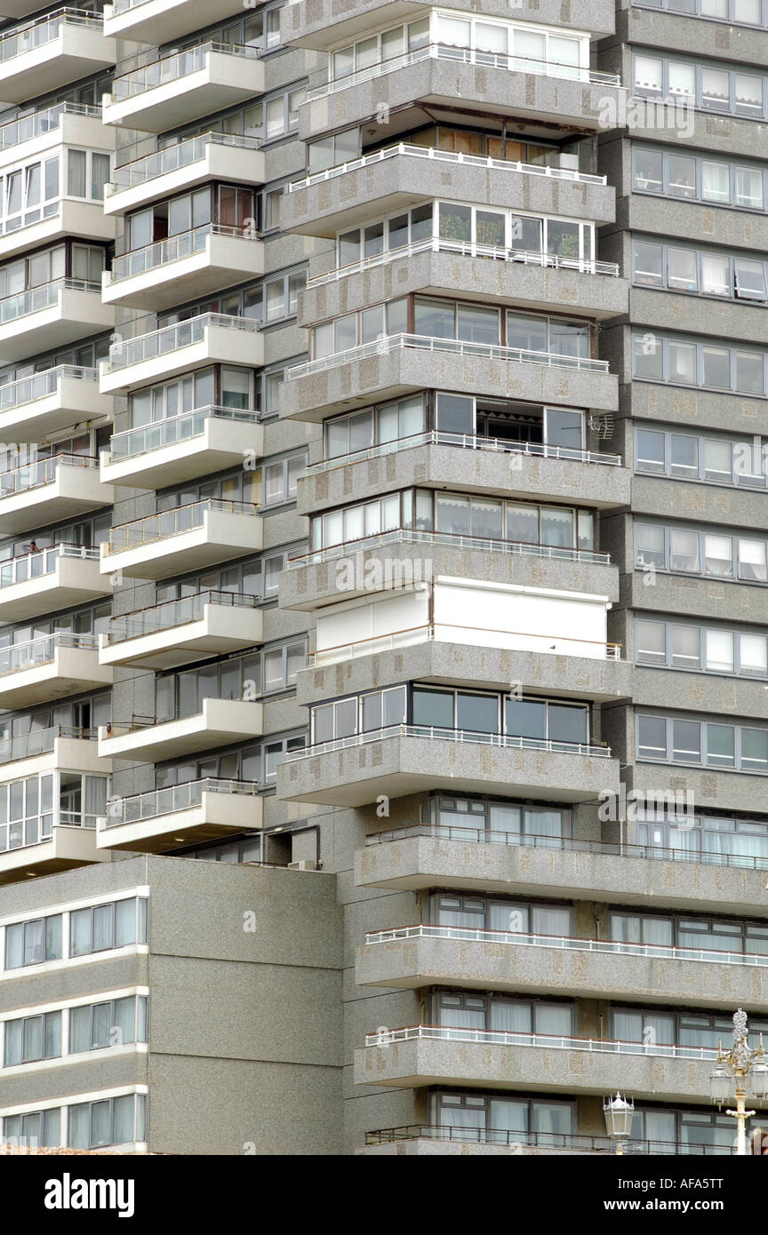 brutalist tower block in brighton, england Stock Photo - Alamy