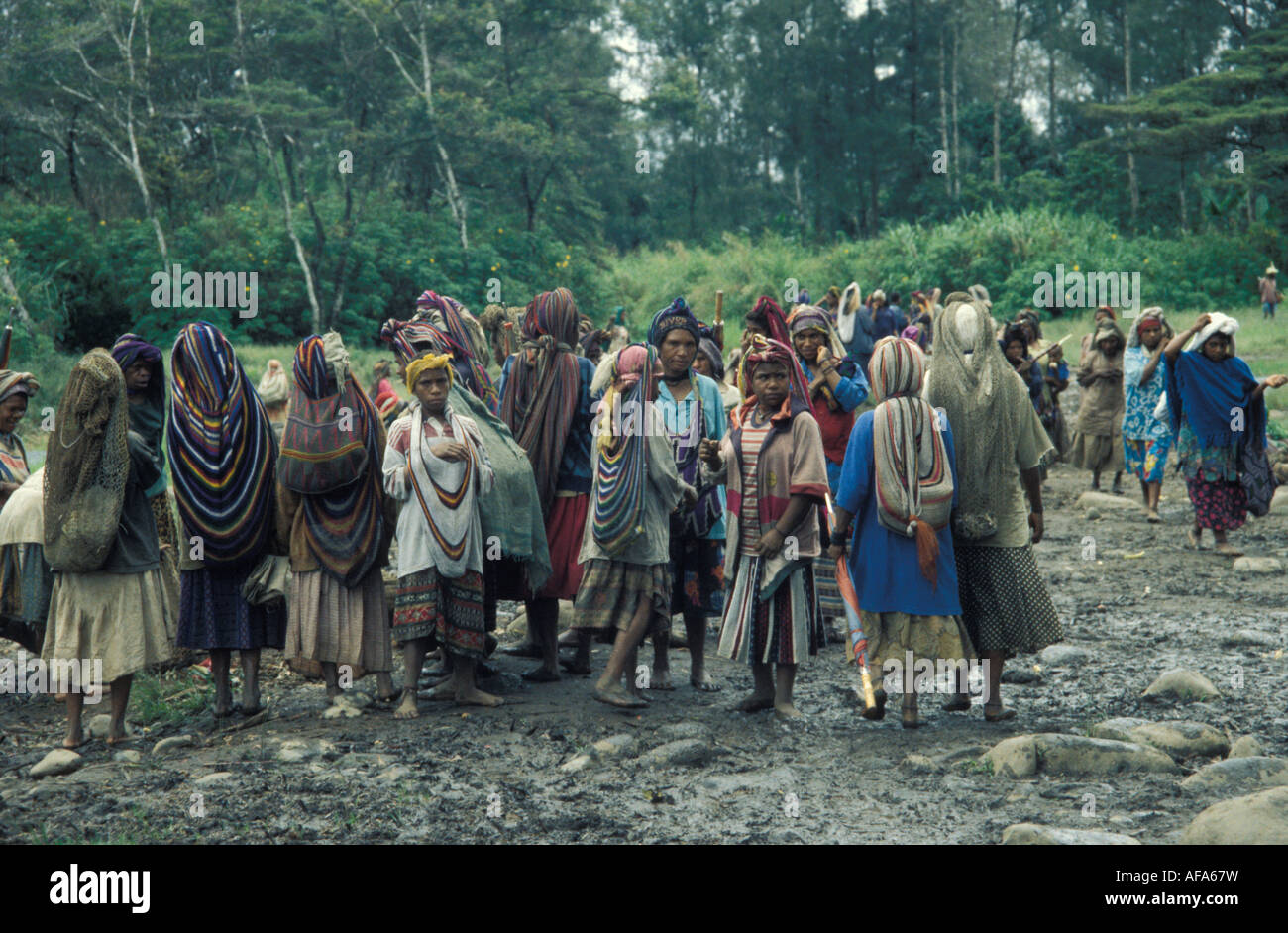 Main road in Mendi Highlands Papua New Guinea Stock Photo - Alamy