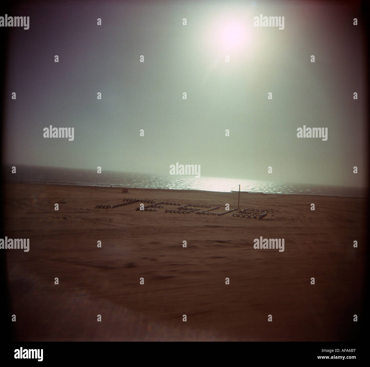 Religious monument made out of tires on the beach, Namibia Stock Photo ...