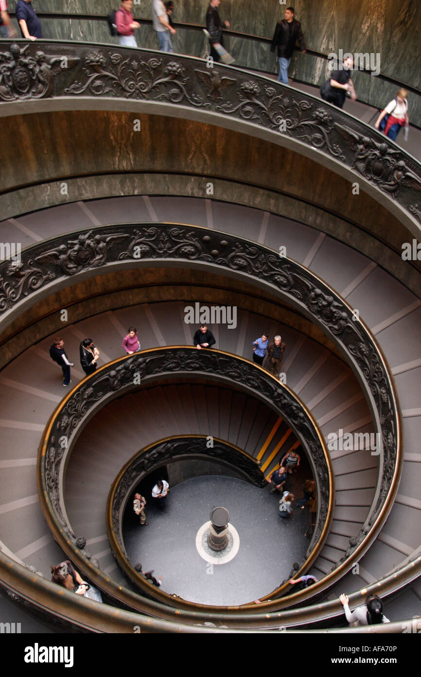 Vatican museum staircase vertical hi-res stock photography and images ...