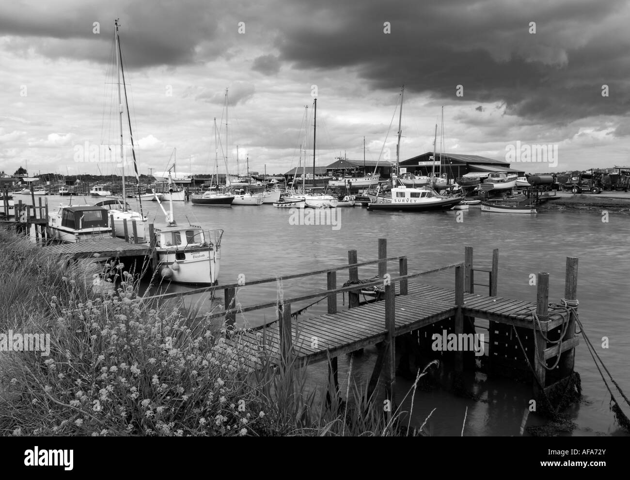 Yard for boats Black and White Stock Photos & Images - Alamy