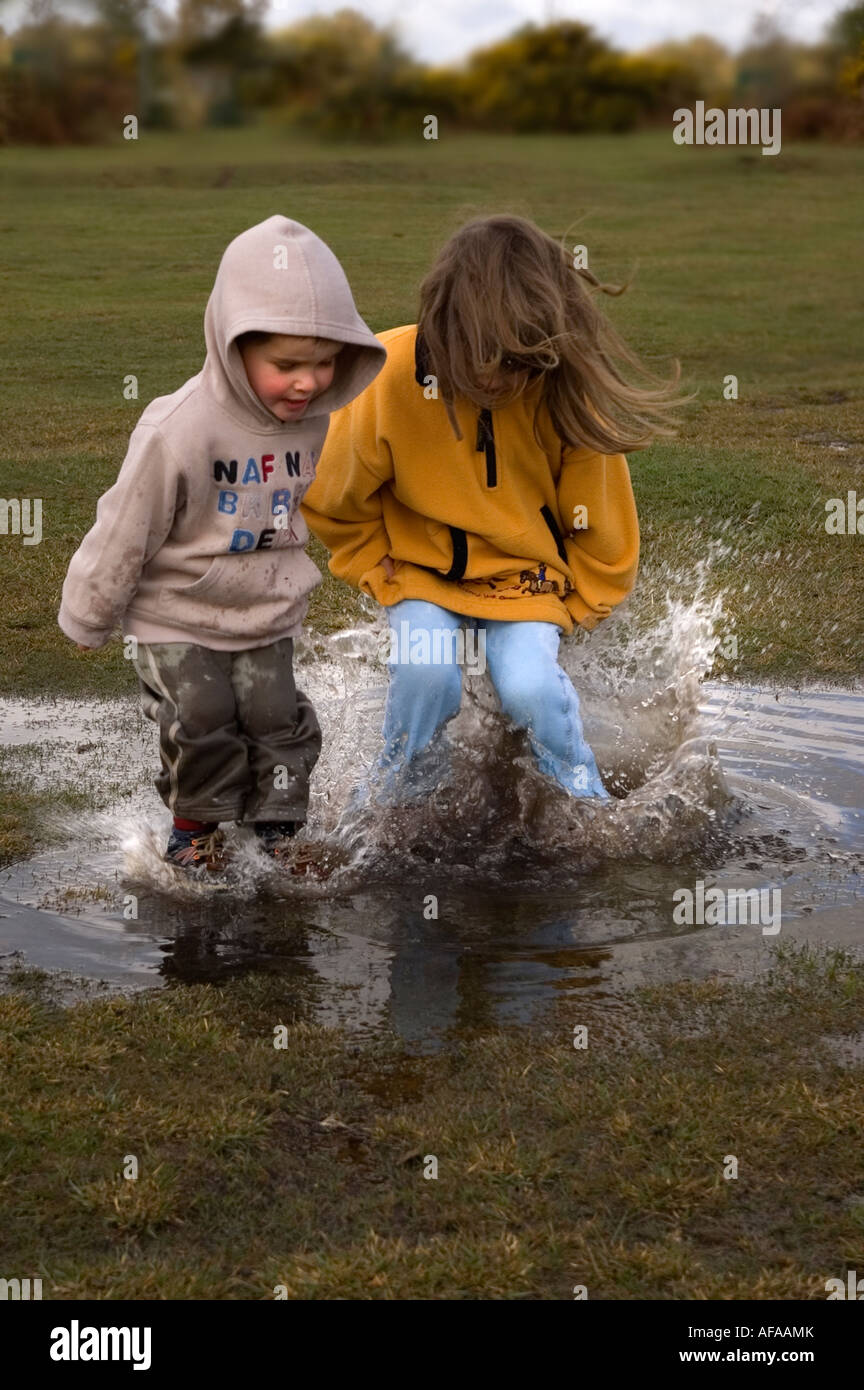 6 Year Old Child Puddle High Resolution Stock Photography and Images ...
