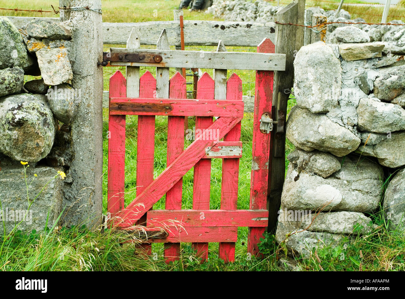 little red gate Stock Photo - Alamy