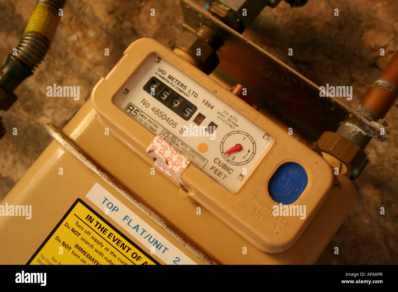 A Gas Meter Stock Photo - Alamy