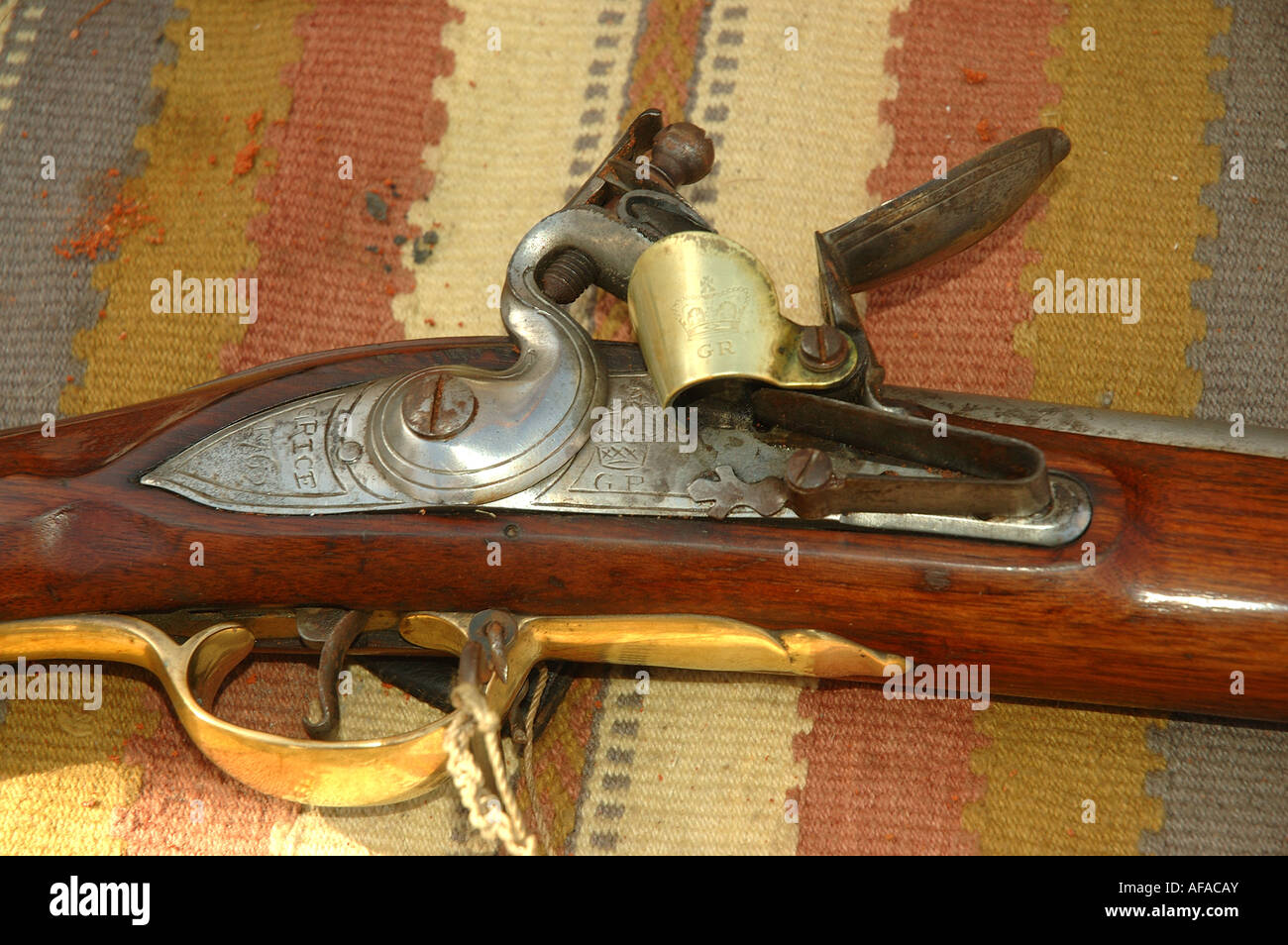 Close Up of a Flit Lock Musket Stock Photo - Alamy