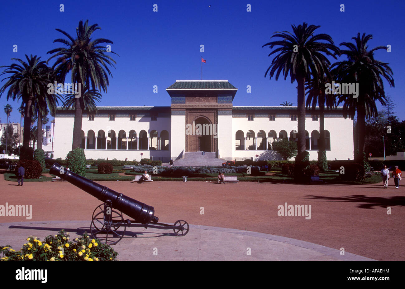 Palace of Justice in the Mohammed V Square in Casablanca Stock Photo ...