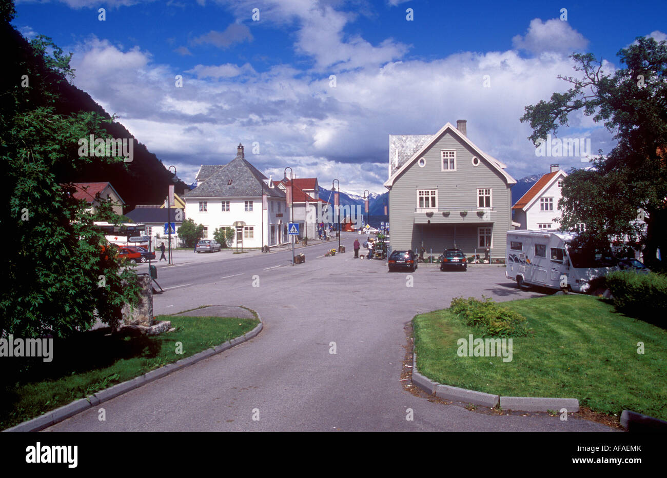 Village of Vik on Sognefjord Stock Photo - Alamy