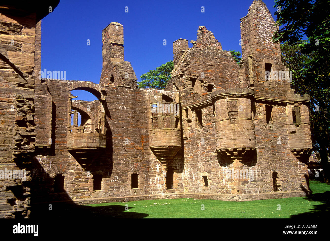 Orkney Islands, Kirkwall, Ruins of Earl s Palace dating from 1600 Stock ...