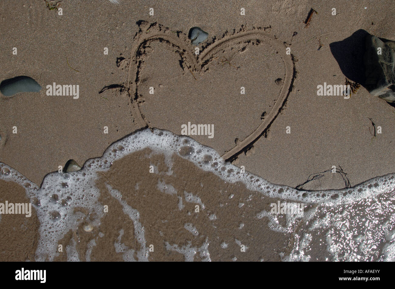 Love washed away hi-res stock photography and images - Alamy
