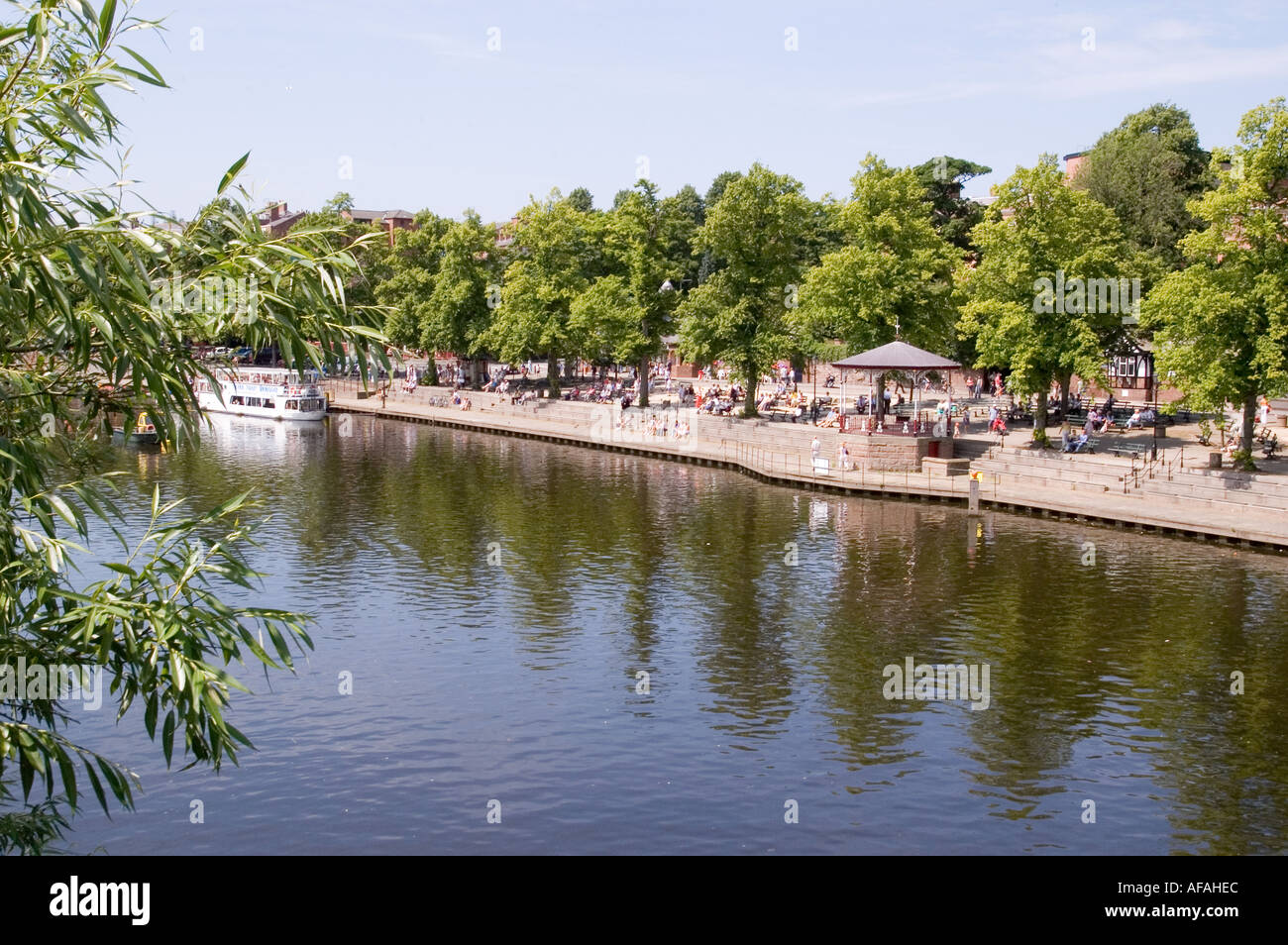 Waterside at the River Dee Chester Stock Photo - Alamy