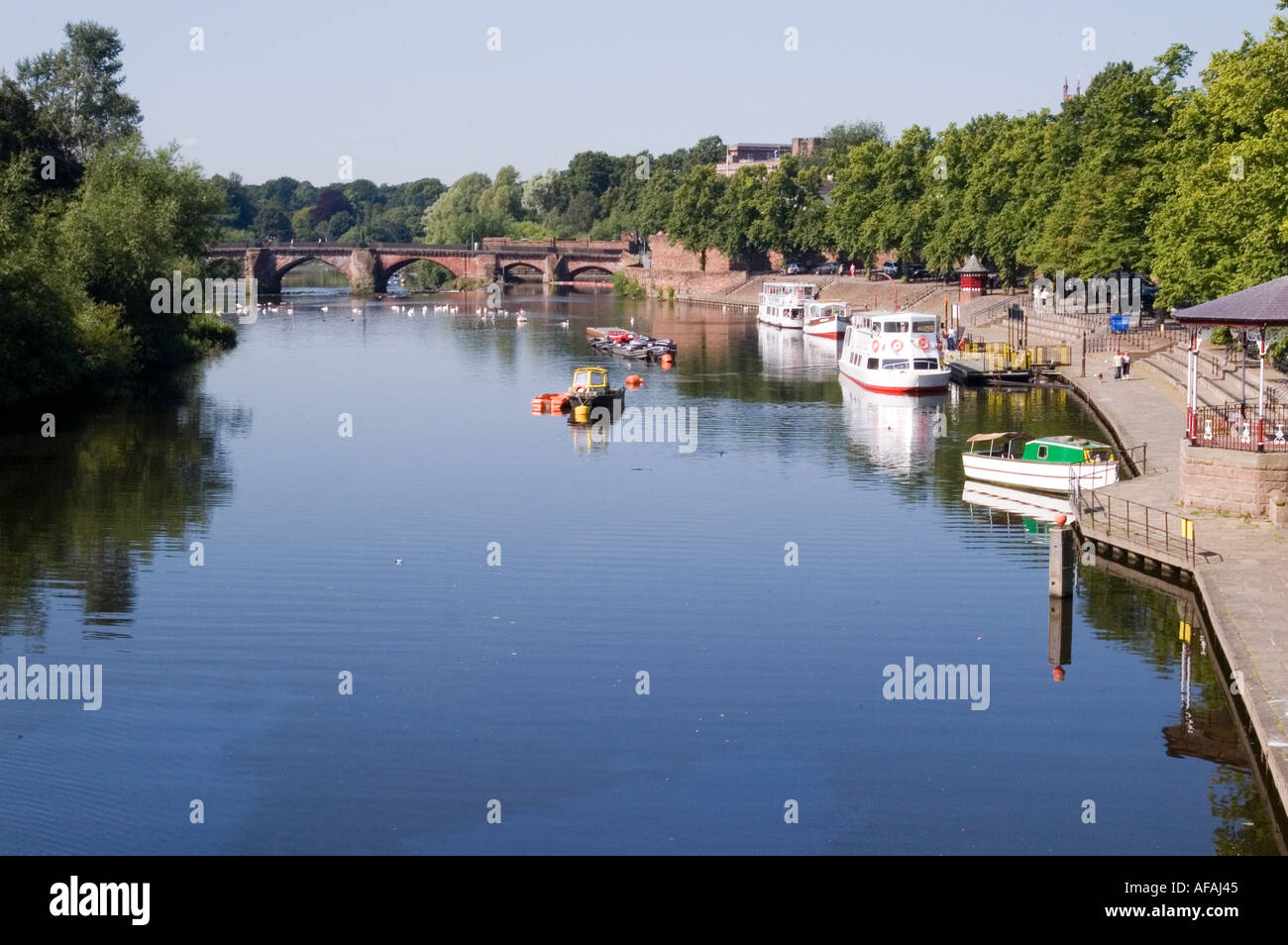 The River Dee and riverside walk at Chester Stock Photo - Alamy