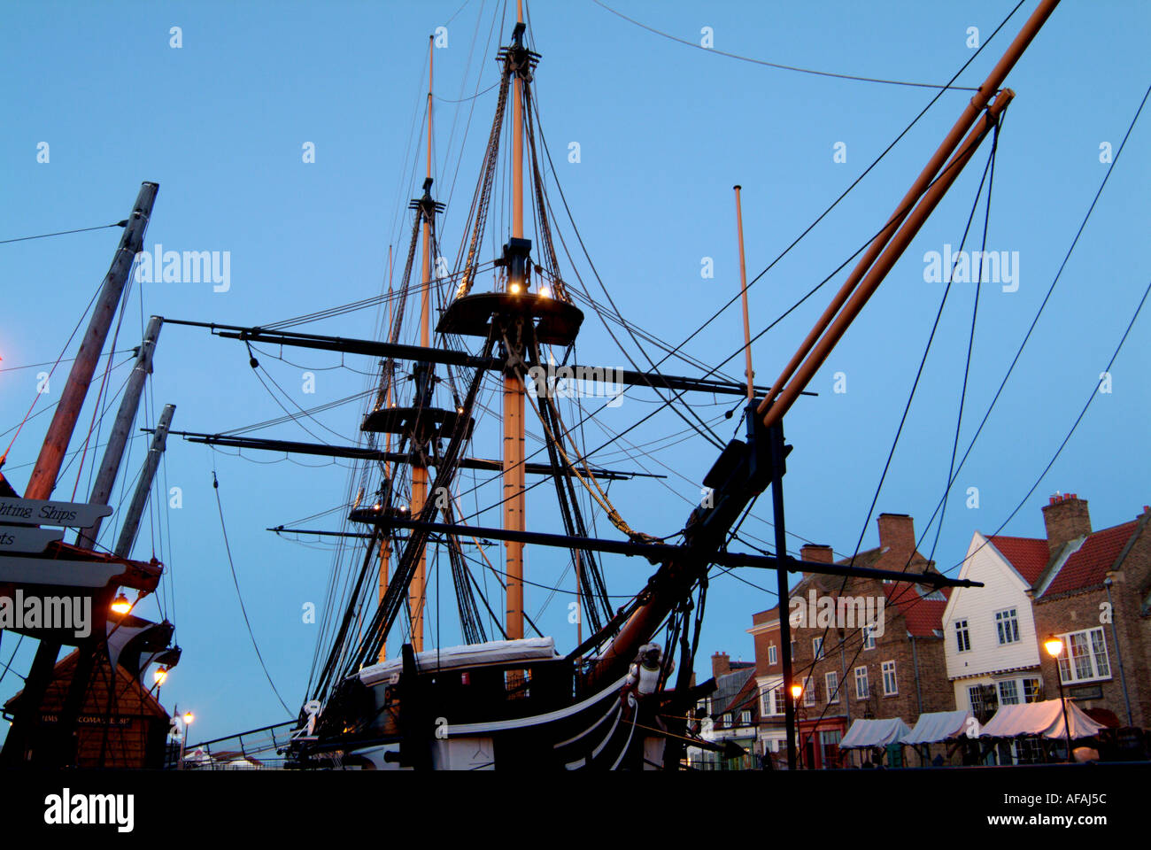 HMS Trincomalee in Hartlepool North Yorkshire Stock Photo - Alamy