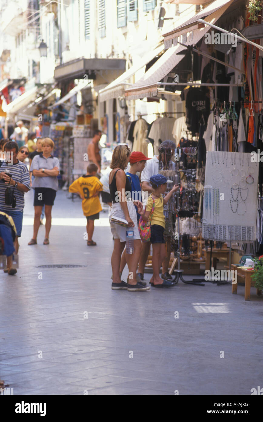 family at market stall on holiday Stock Photo - Alamy