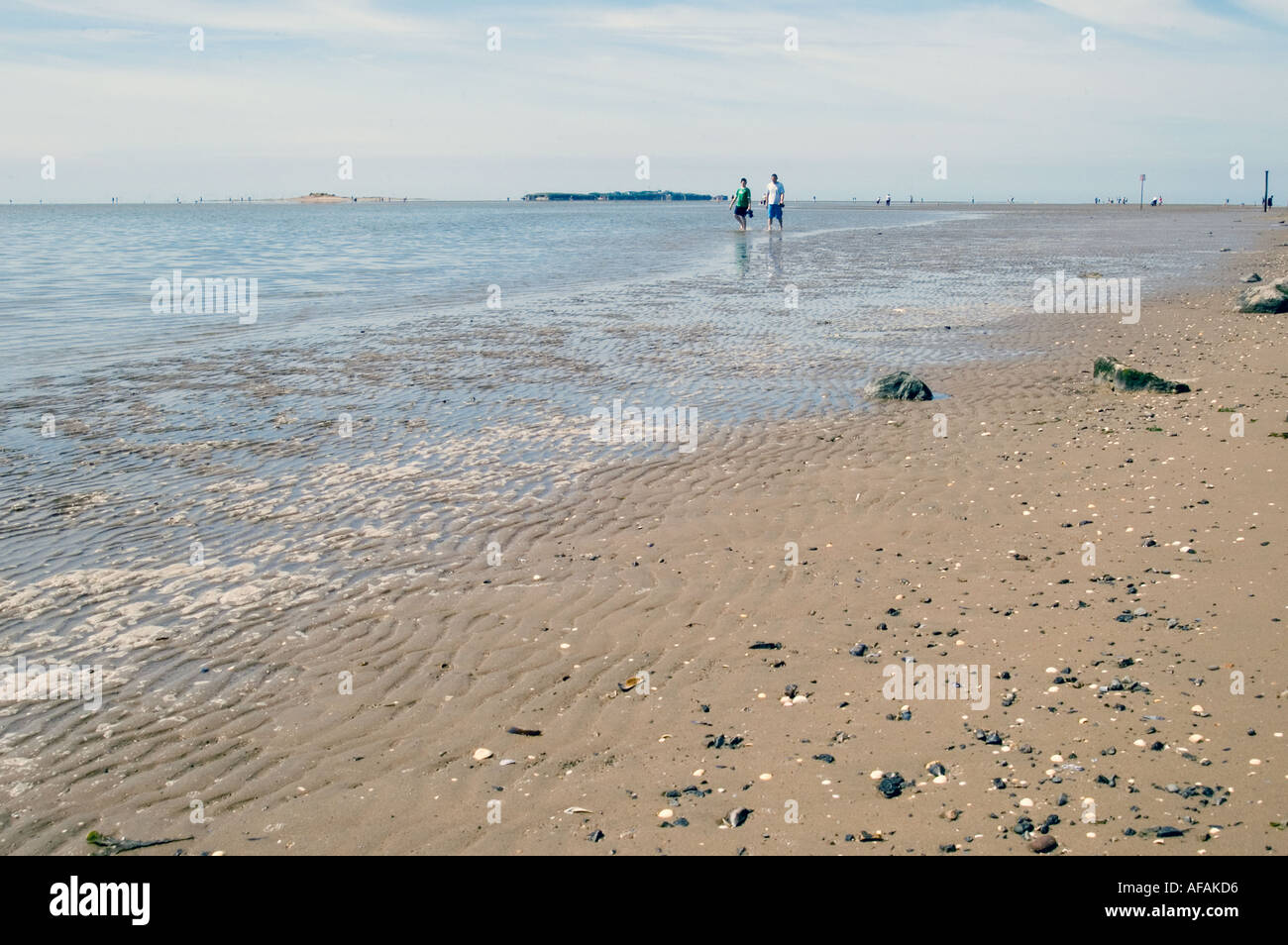 The beach at West Kirby on the Wirral Stock Photo - Alamy
