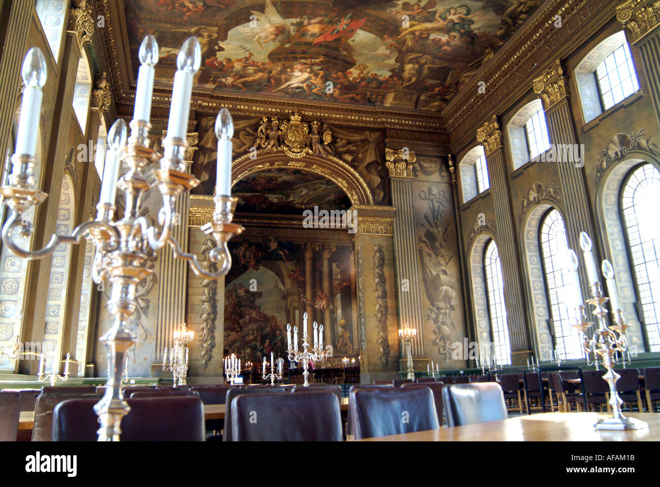 Painted Hall Old Royal Naval College Greenwich Stock Photo - Alamy