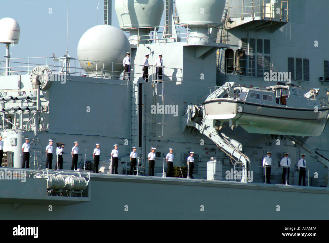 Royal Navy aircraft carrier HMS Invincible at Greenwich Stock Photo - Alamy