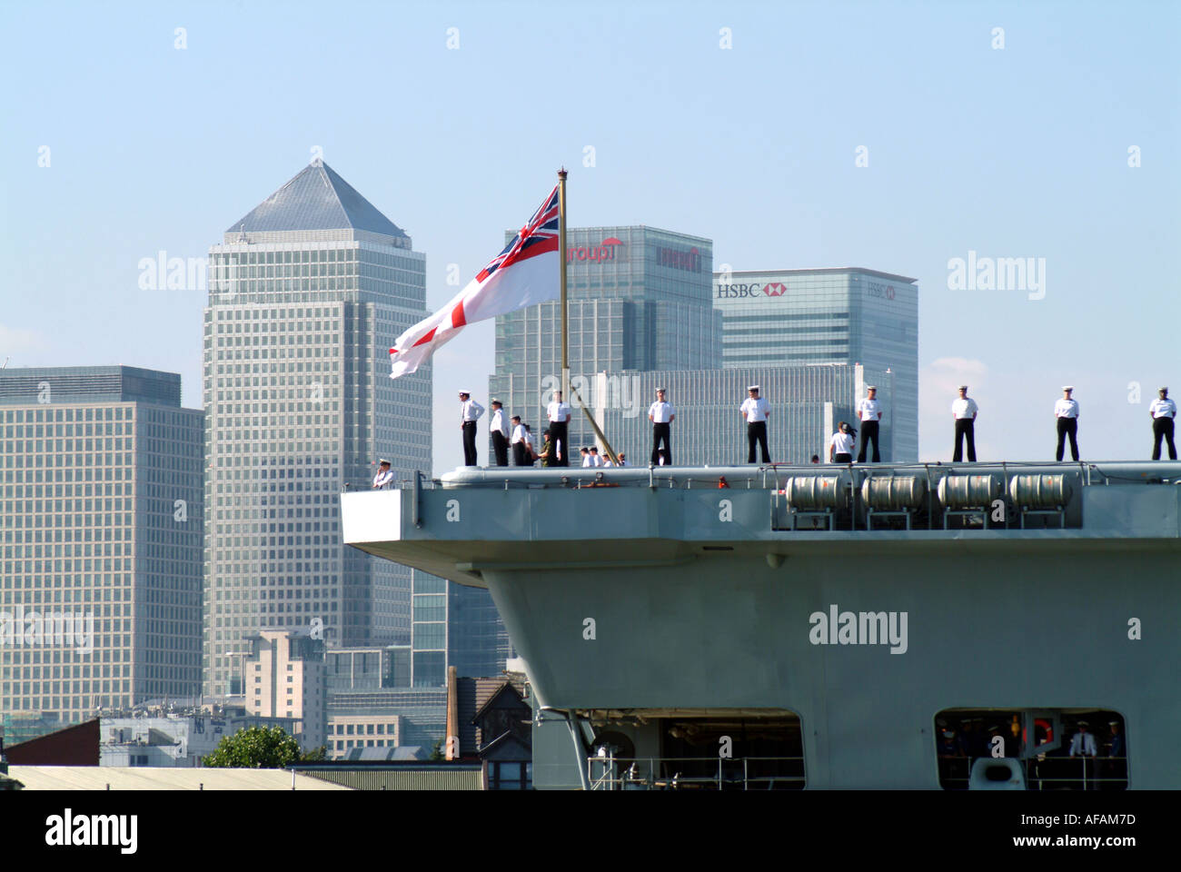 Royal Navy aircraft carrier HMS Invincible at Greenwich Stock Photo - Alamy