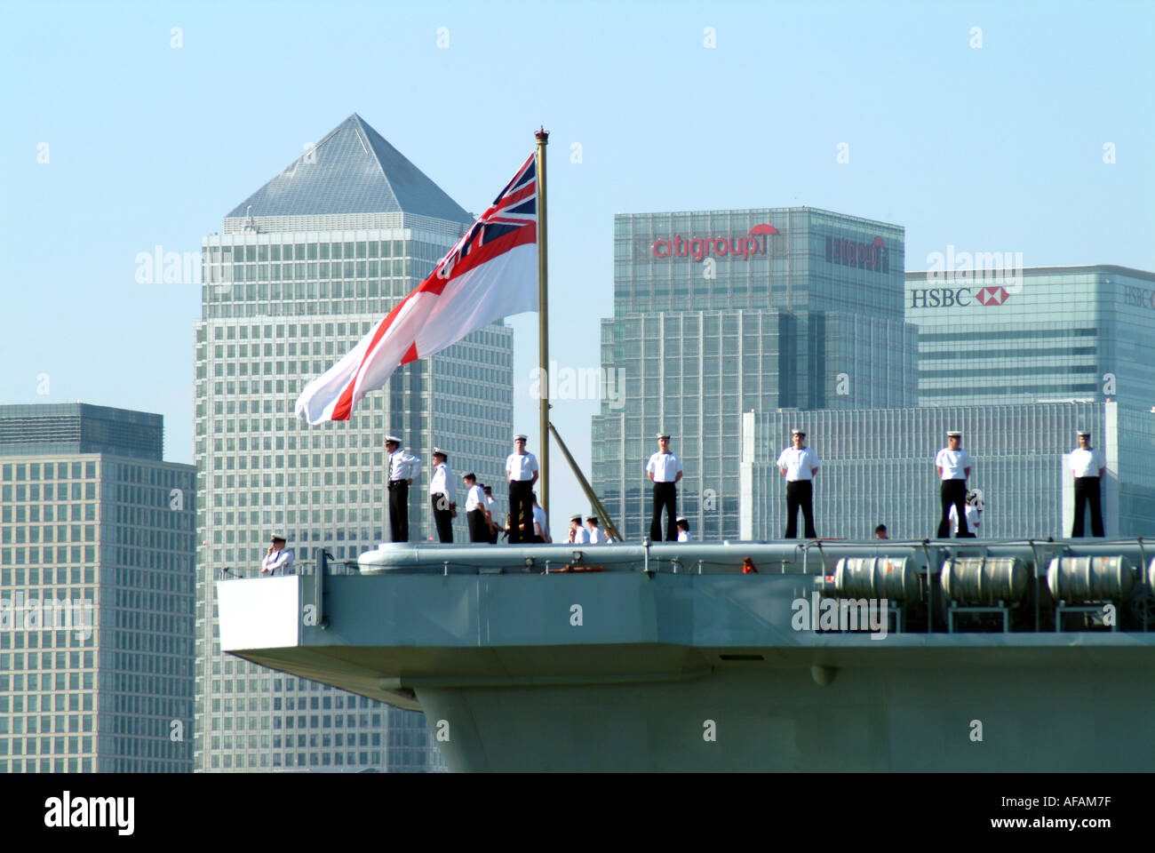 Royal Navy aircraft carrier HMS Invincible at Greenwich Stock Photo - Alamy