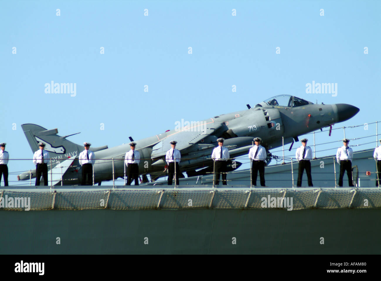 Royal Navy aircraft carrier HMS Invincible at Greenwich Stock Photo - Alamy