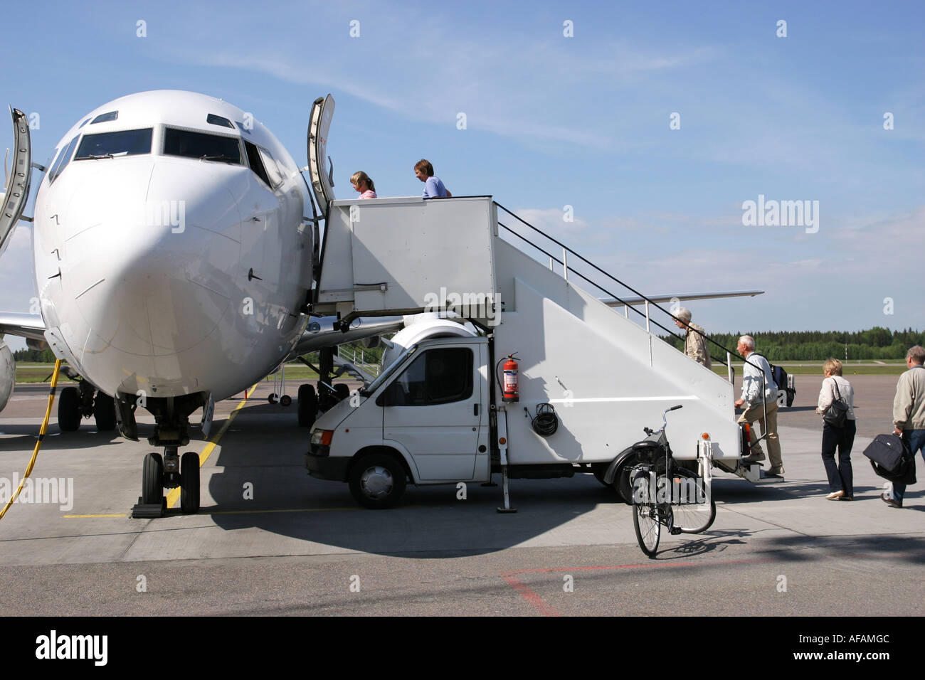 Man Boarding Plane