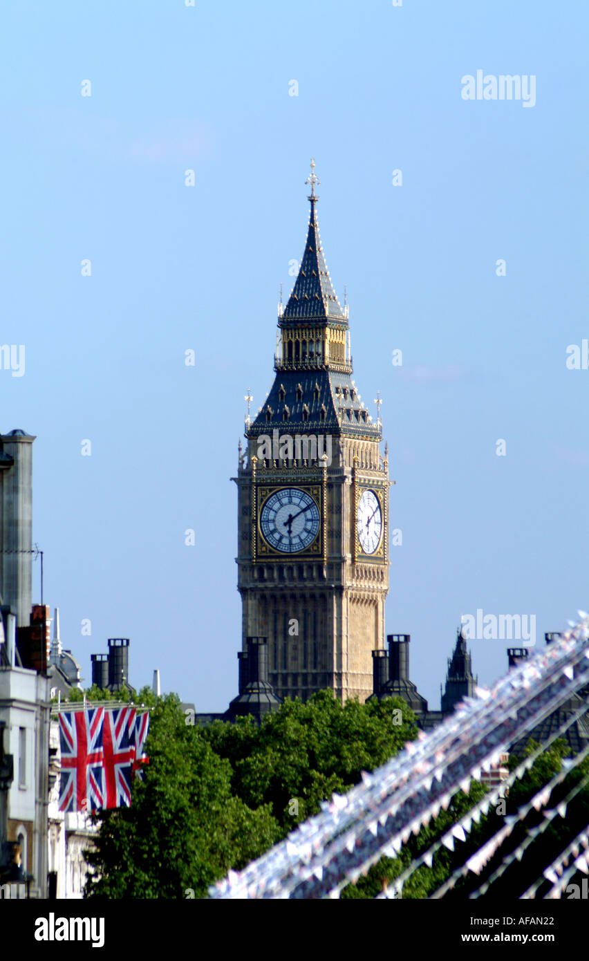 Big Ben seen from Trafalgar Square London Stock Photo - Alamy