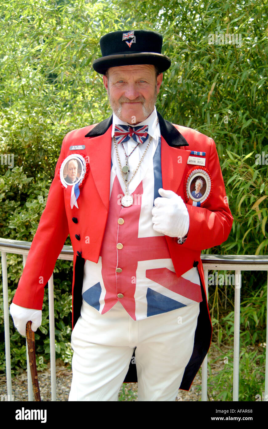 John Bull character at the National Commemoration Day for VE and VJ day ...