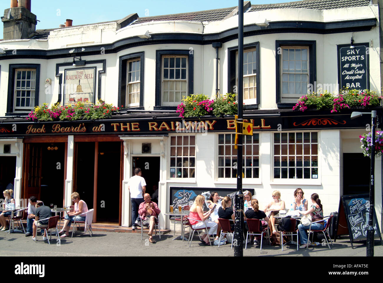 The Railway Bell Brighton Sussex England Stock Photo - Alamy