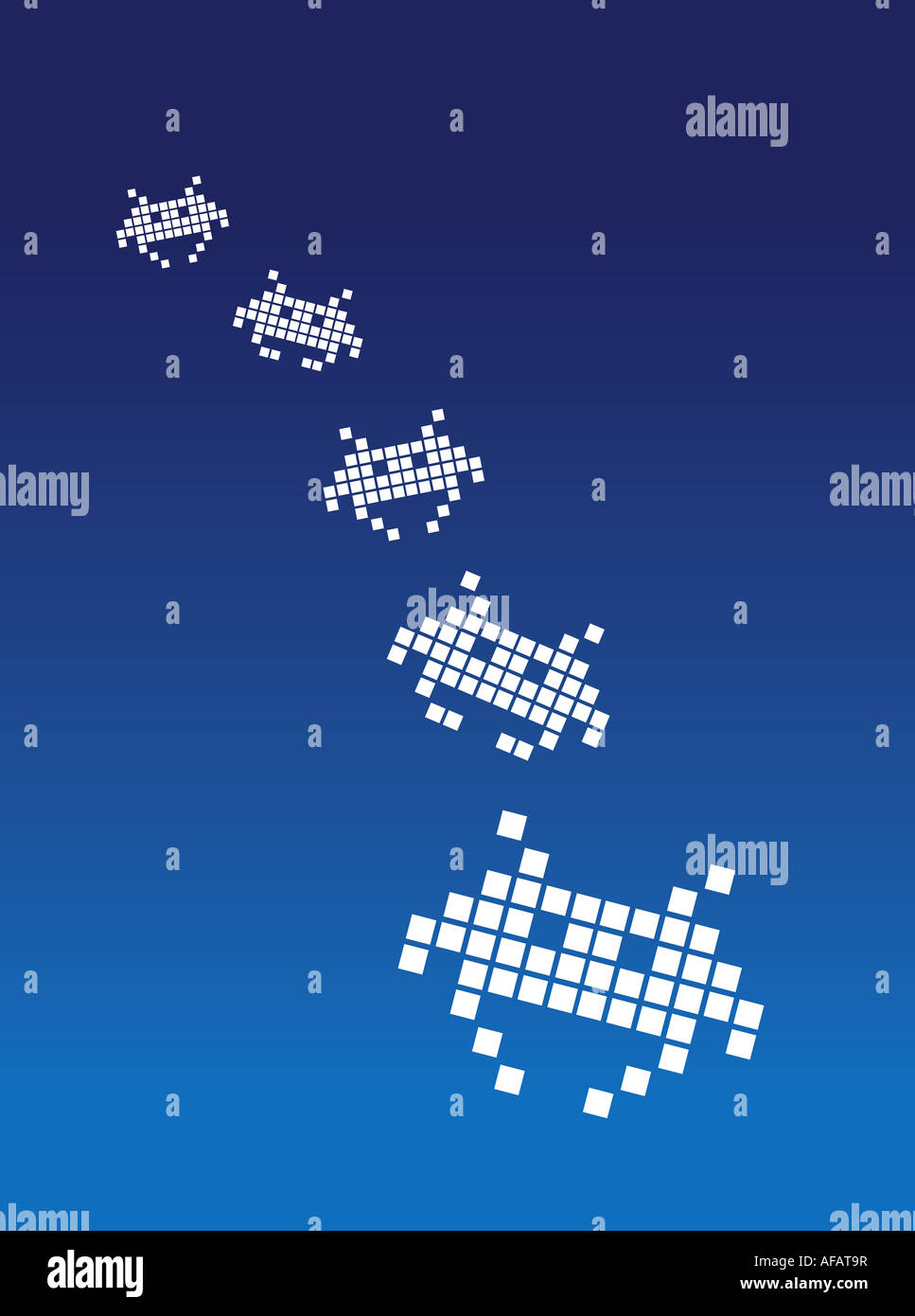 Retro space aliens illustrations hi-res stock photography and images ...