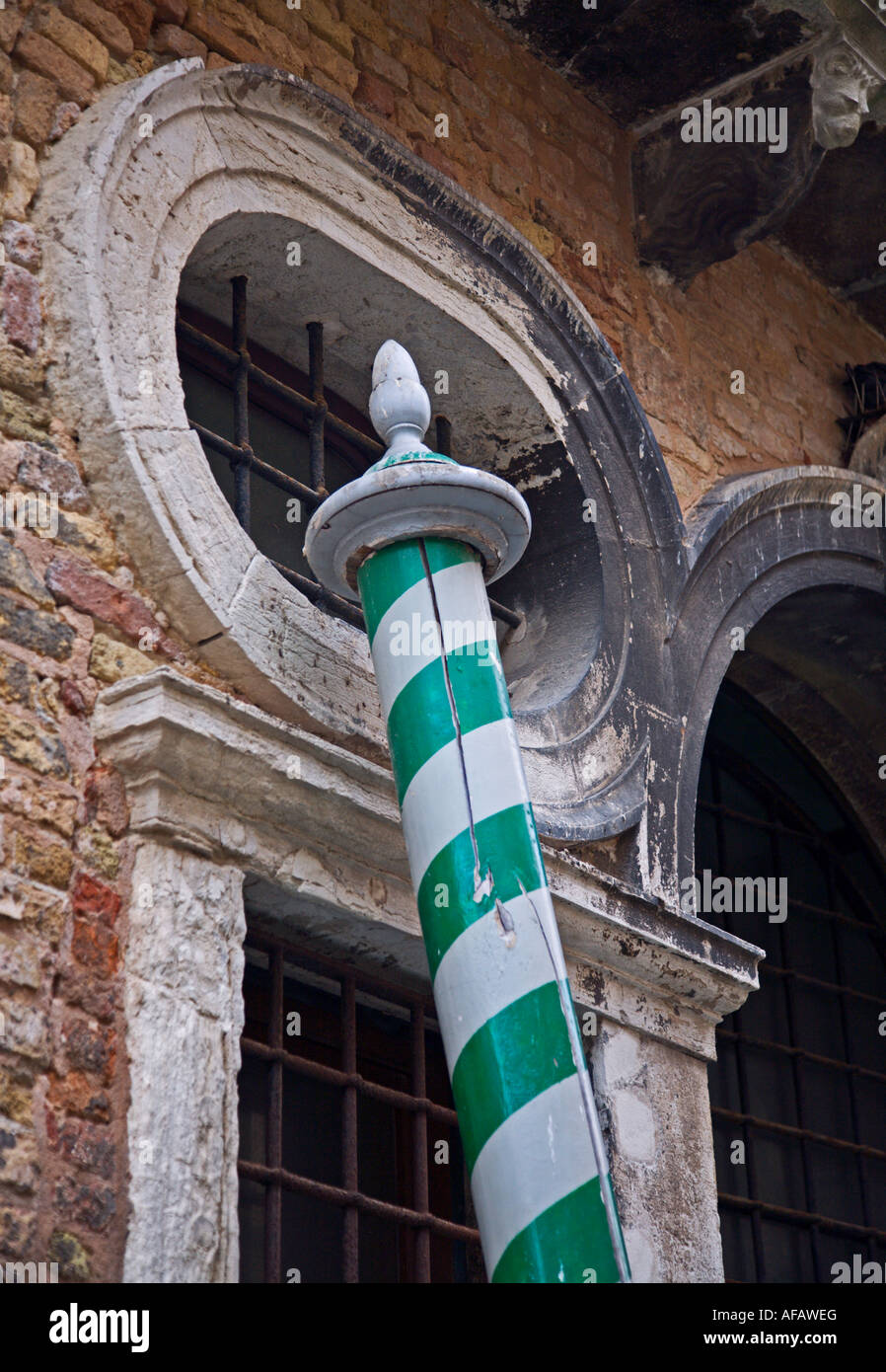 Mooring Post, Venice, Italy Stock Photo - Alamy