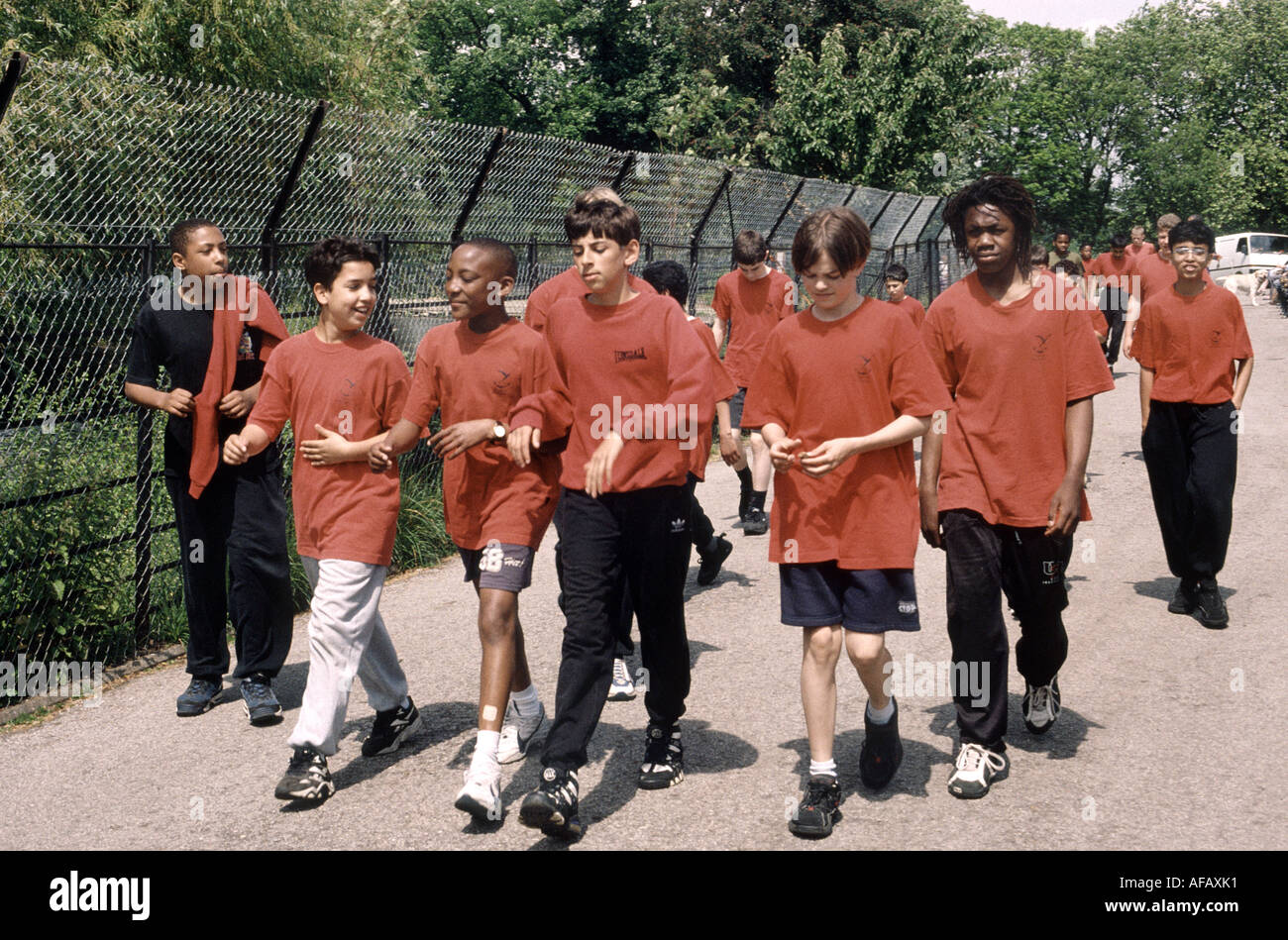 Secondary students going to school Stock Photo - Alamy