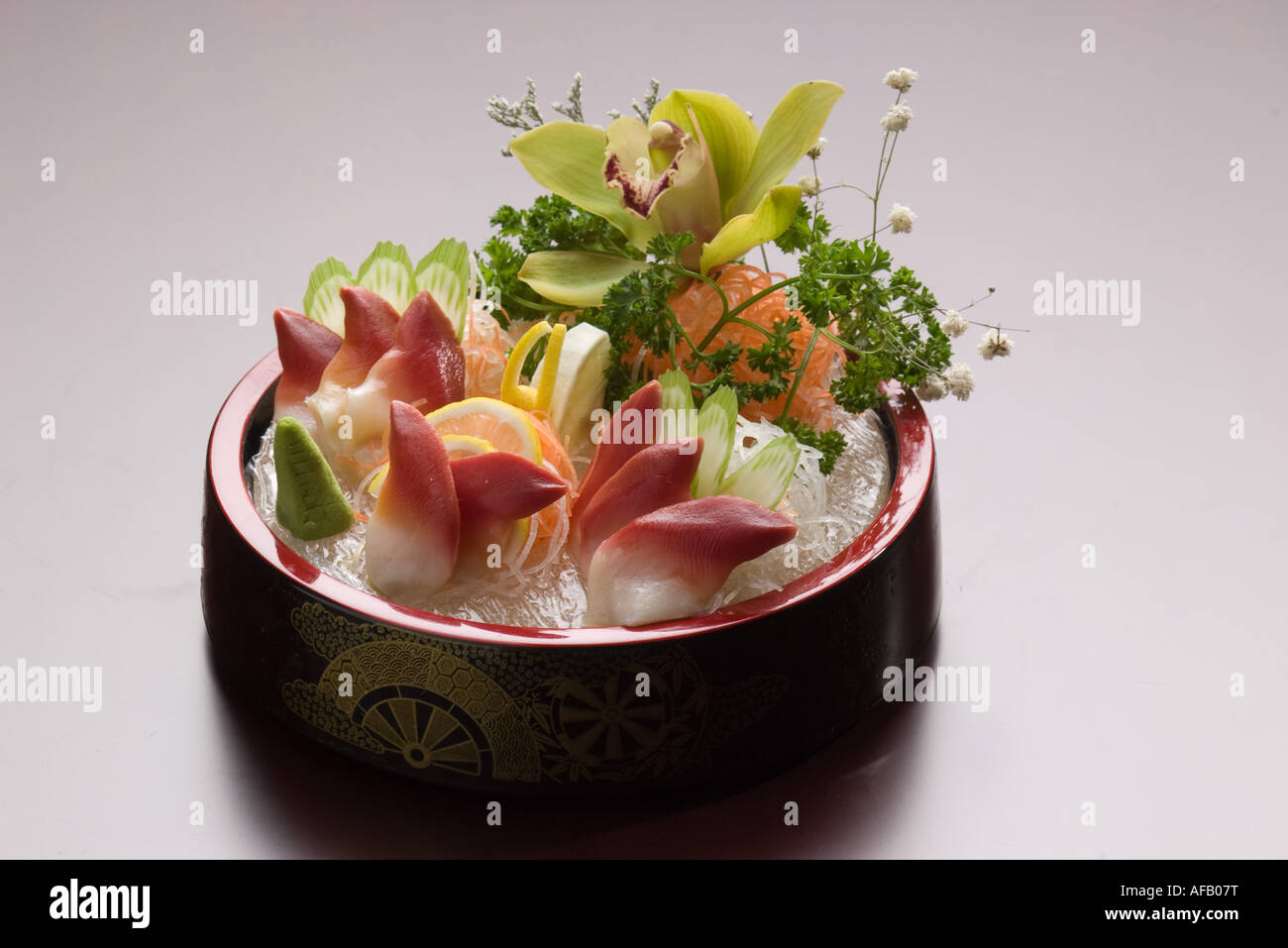Japanese Food Seashell Sashimi Stock Photo - Alamy