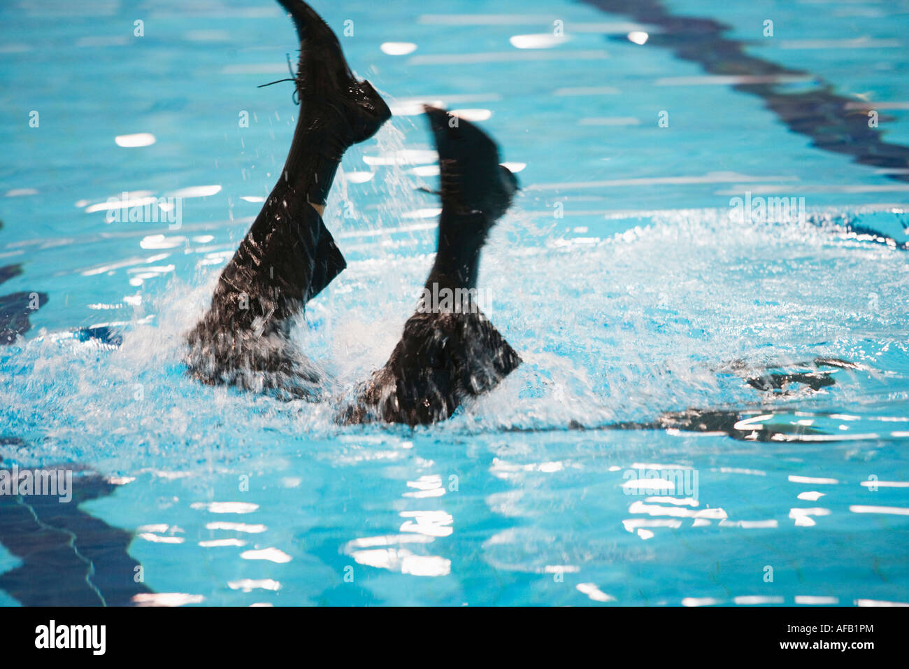 Jumping into pool with clothes hi-res stock photography and images - Alamy