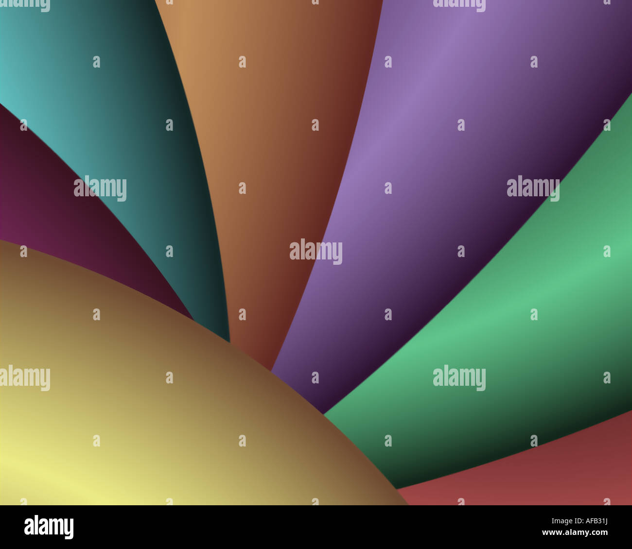 Abstract fractal image resembling rising sun rays Stock Photo - Alamy