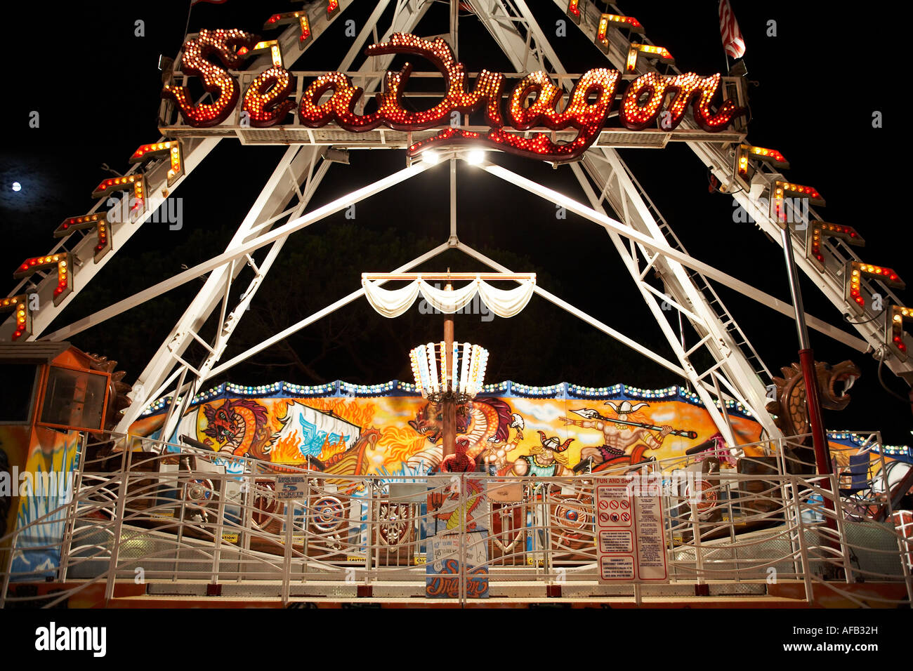Zombie Ride at Fairgrounds Stock Photo - Alamy